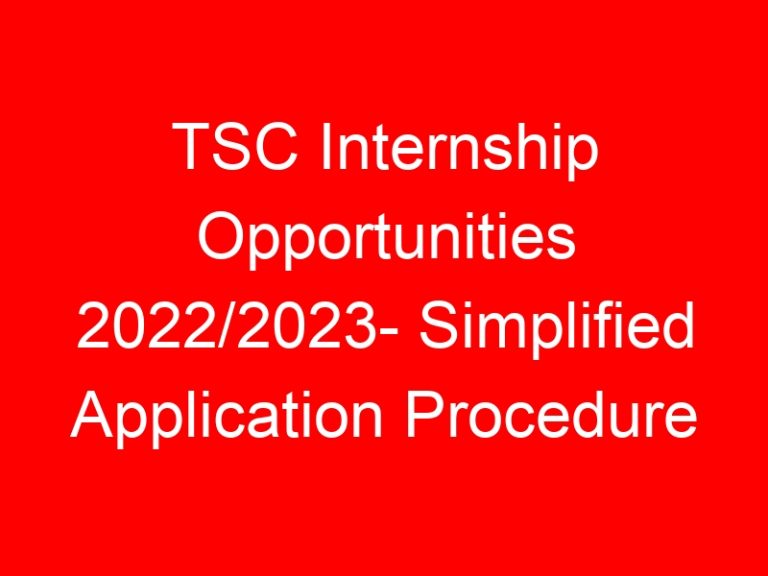 TSC: APPLICATION FOR CONFIRMATION OF APPOINTMENT FORM - Newsblaze.co.ke