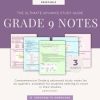 Rationalized Grade 7, 8 & 9 Notes and Schemes: Free CBC Resources for ...