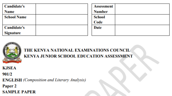 Knec uploads KJSEA Exam Sample Papers on CBA Portal- Guide on how to ...