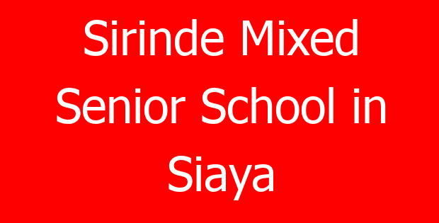 Sirinde Mixed Senior School Archives - Newsblaze.co.ke