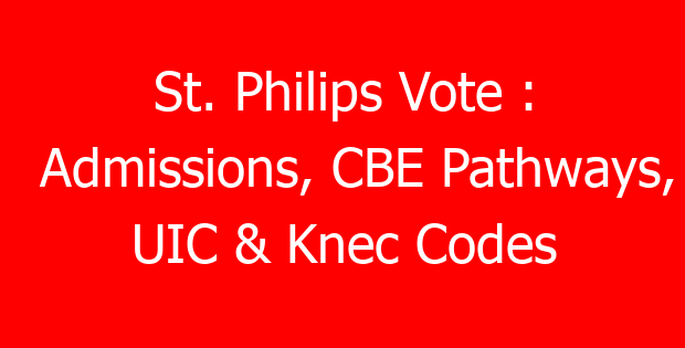 St. Philips Vote Archives - Newsblaze.co.ke